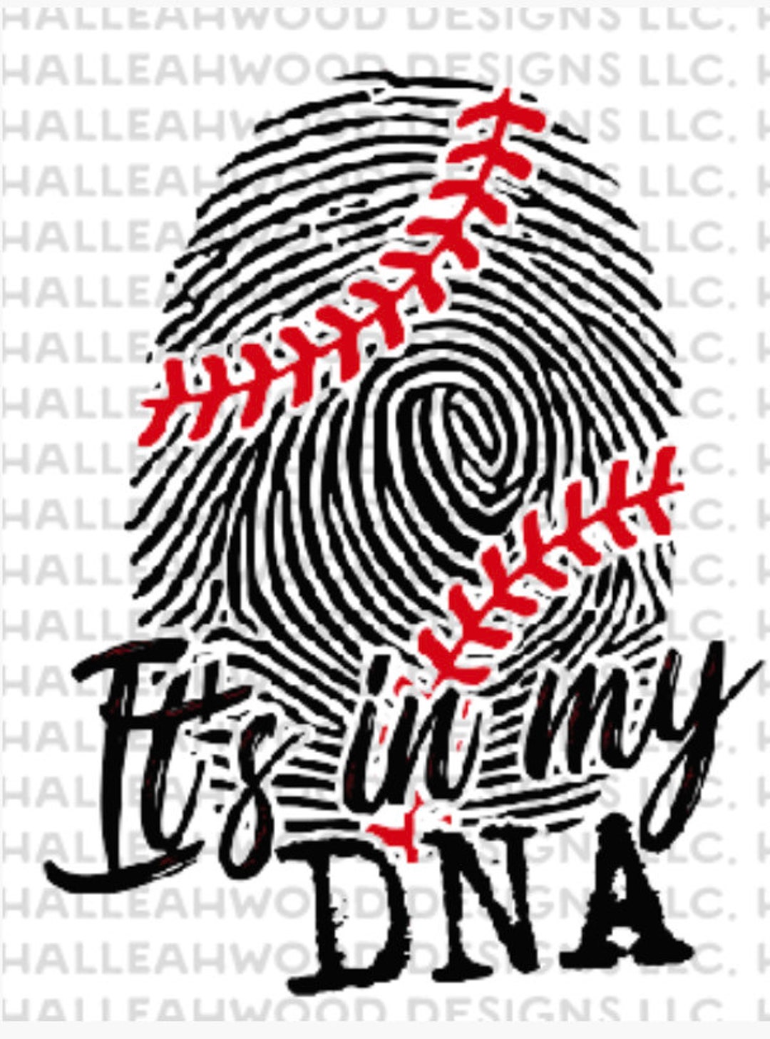 Baseball- in My DNA - Etsy