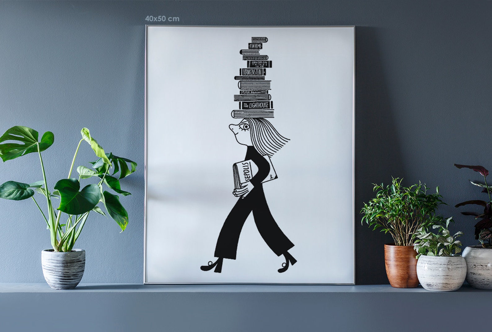 Book Lovers. Bibliophilia. Illustration Art. Giclée Print on | Etsy