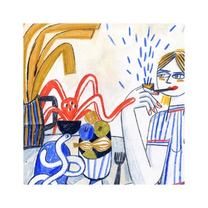 Art Print: Octopus / Fine Art Print on Archival Paper / Cubist ...