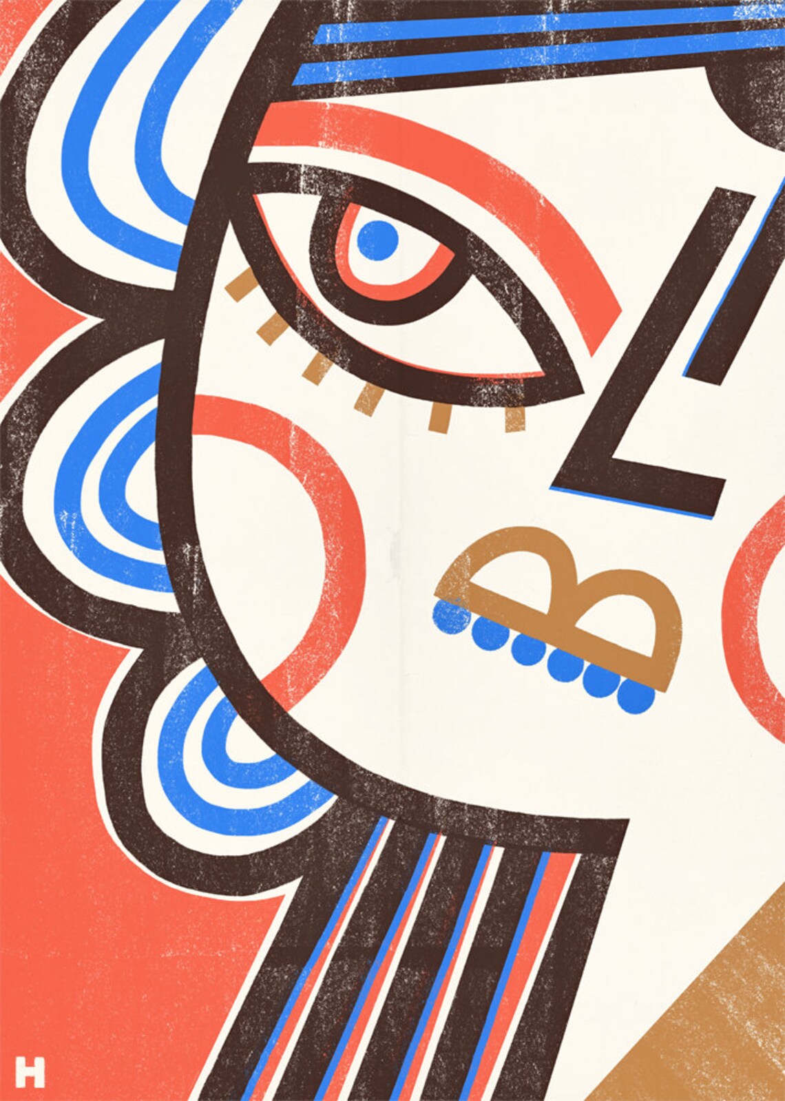 Art print: Rhythm & colour picture. Fine art print on archival | Etsy