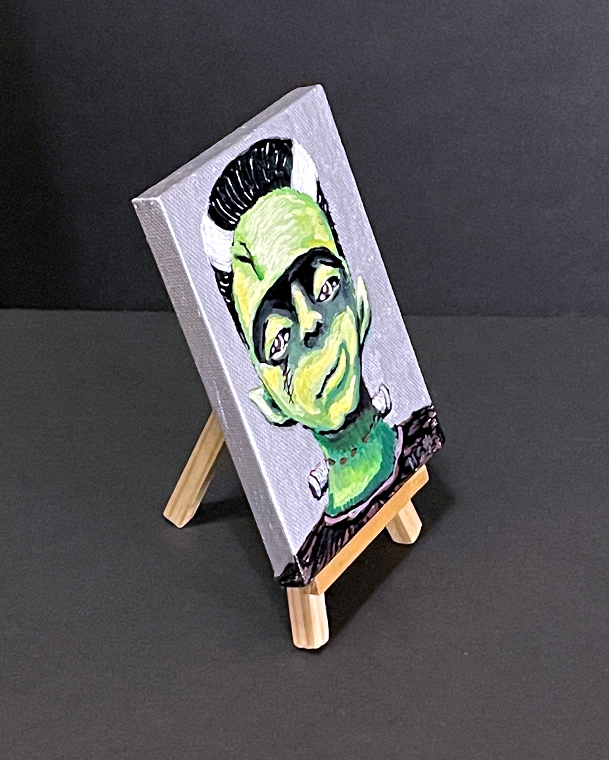 Frankenstein Classic Green Movie Monster Art Mini Oil Painting on ...