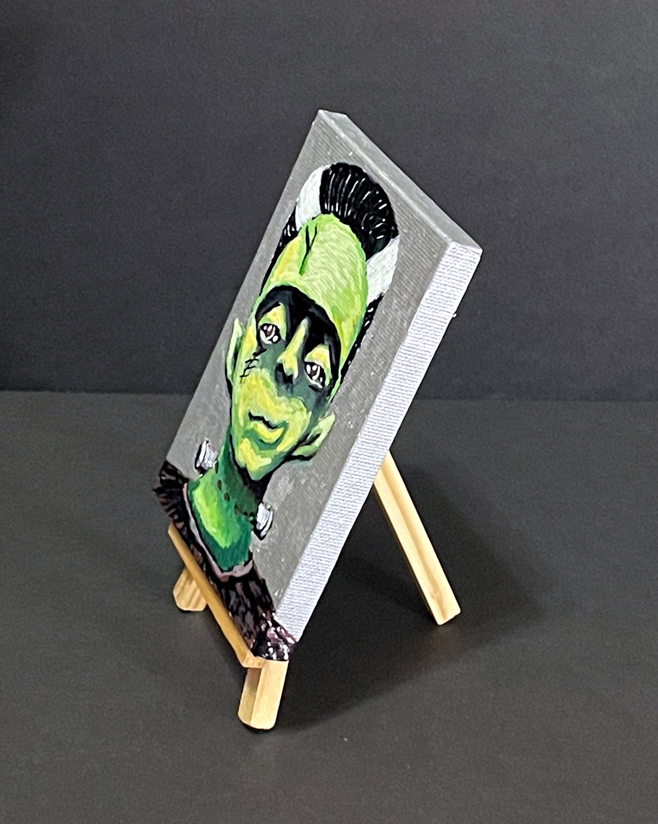 Frankenstein Classic Green Movie Monster Art Mini Oil Painting on ...