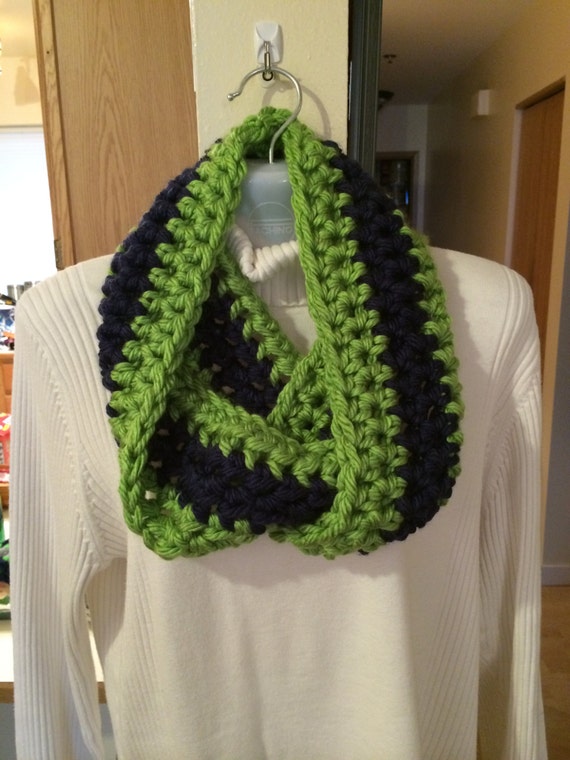 Items similar to Seattle Seahawk Infinity Scarf on Etsy