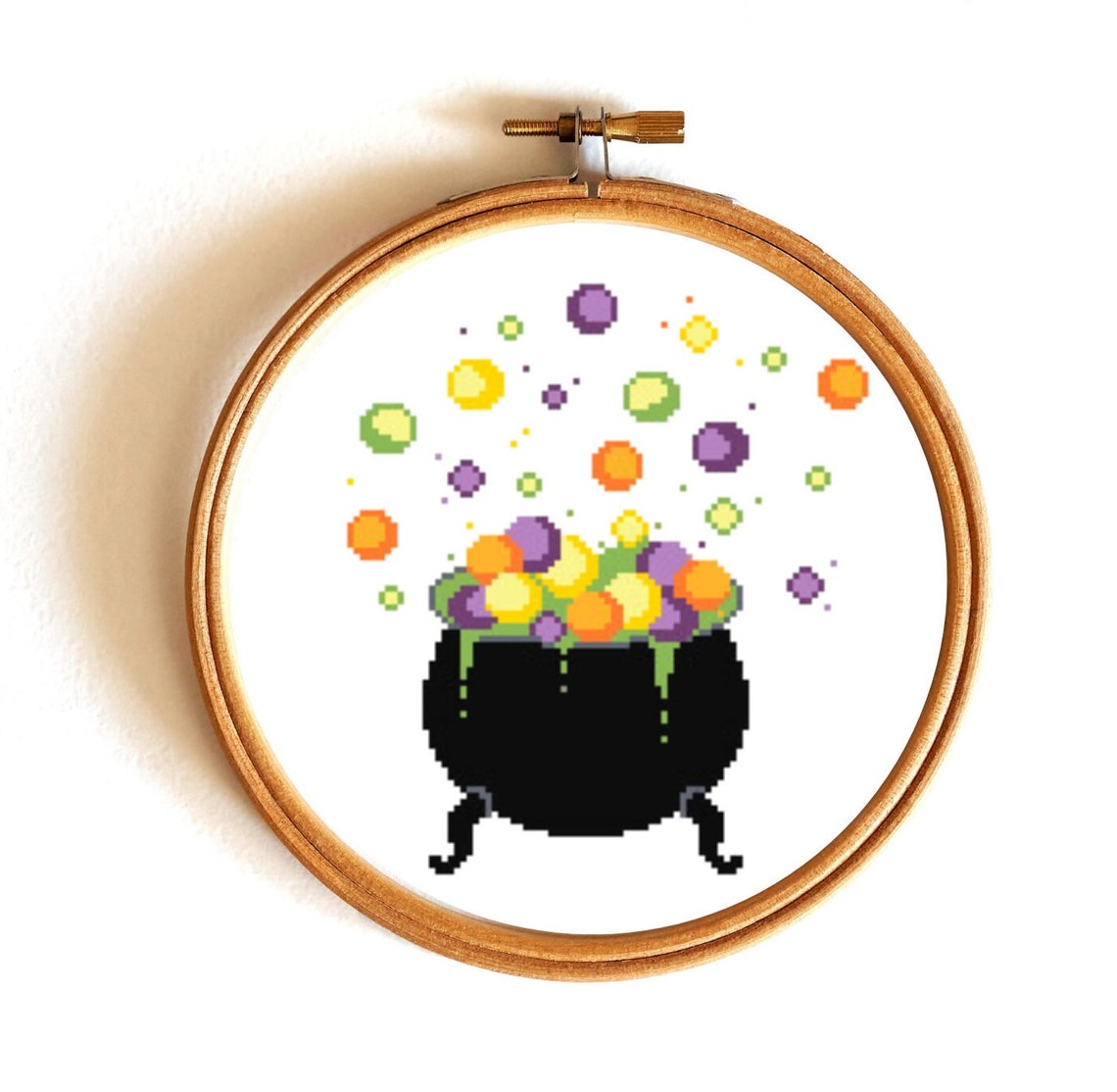 Halloween Cauldron Cross Stitch Pattern - Etsy