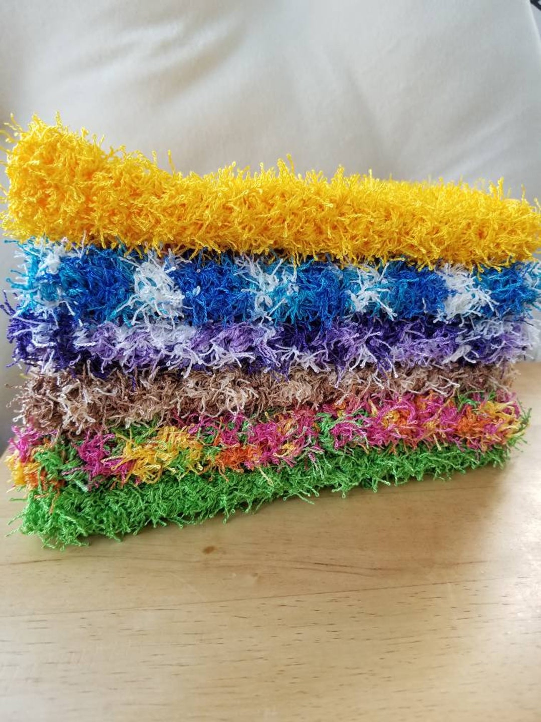 Handmade Dish Cloth/ Scrubbies/ Crochet Dish Towel/ Reusable Dish Cloth ...