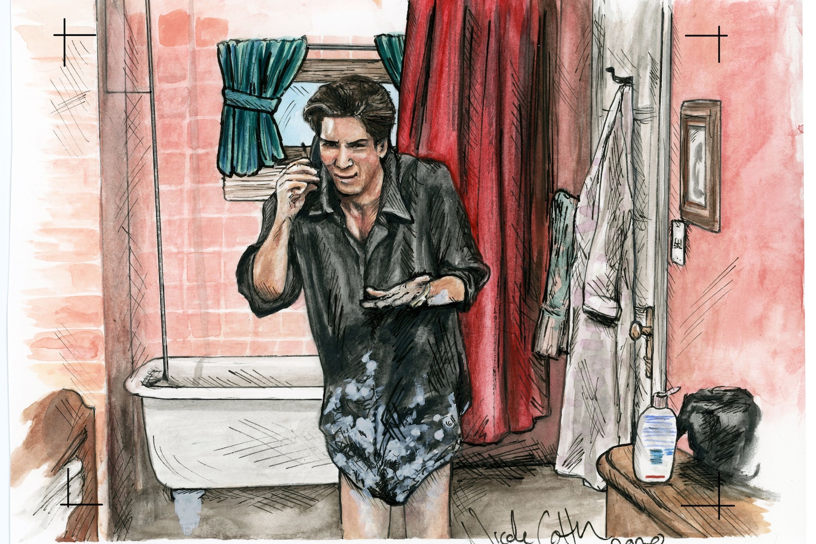Friends Ross' Bathroom Scene - Etsy