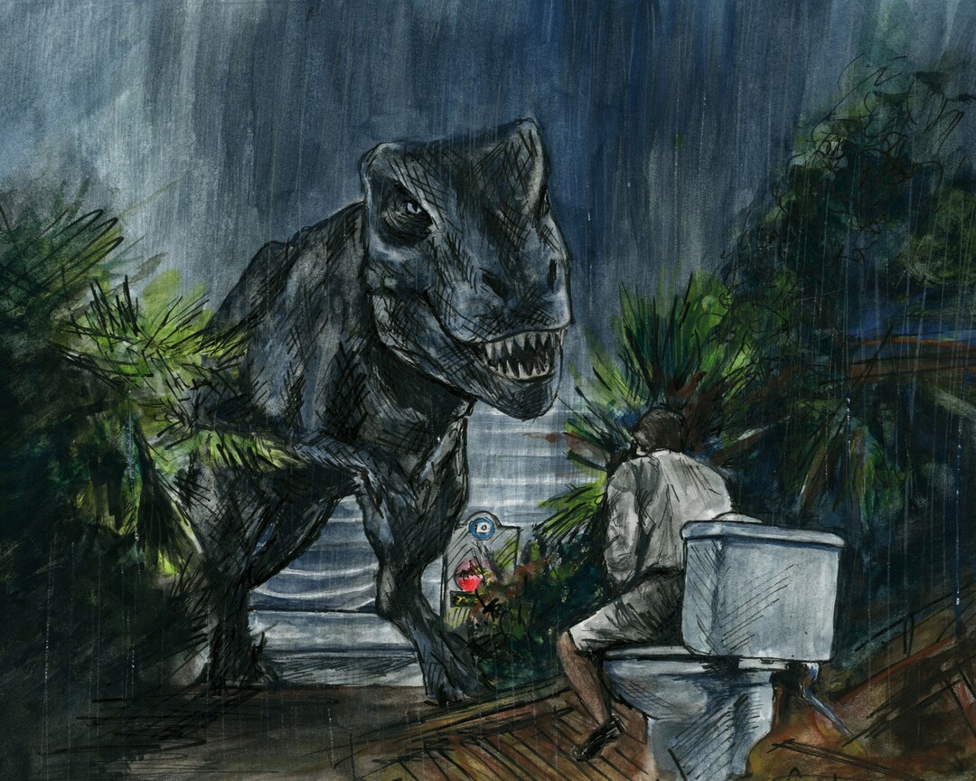 8x10 Jurassic Park Bathroom Scene - Etsy