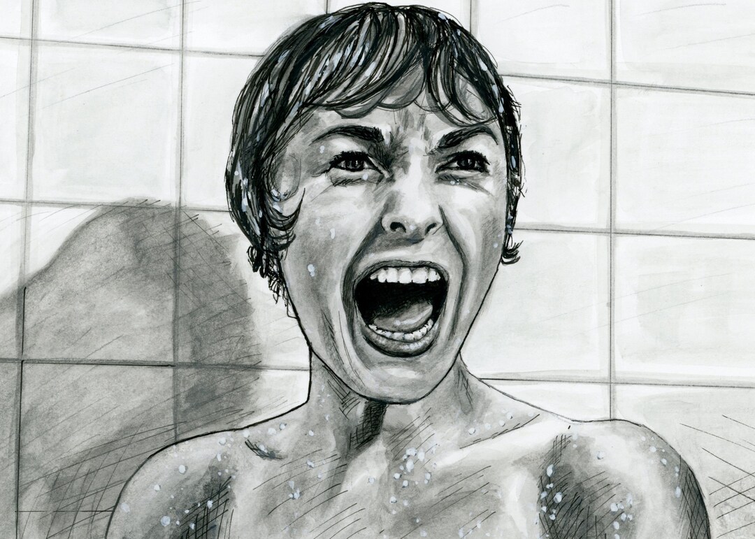 Psycho Bathroom Scene - Etsy