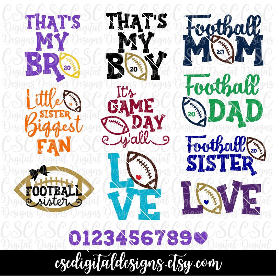 Buy Football SVG Bundle, Football Mom Svg, Football Sister Svg ...