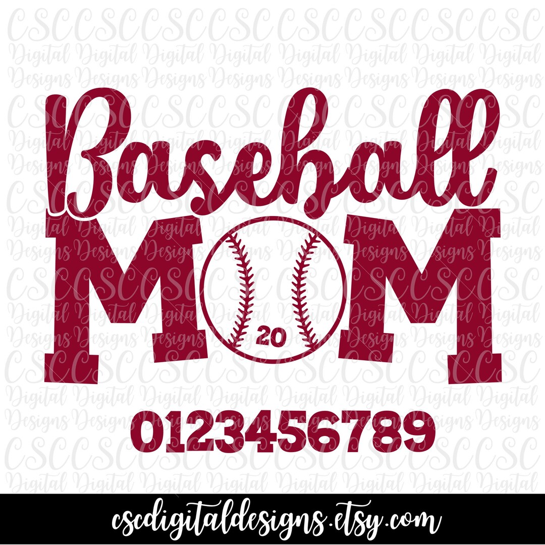 Baseball Mom SVG, Baseball Mom Cut File, Baseball Cut File, Commercial ...