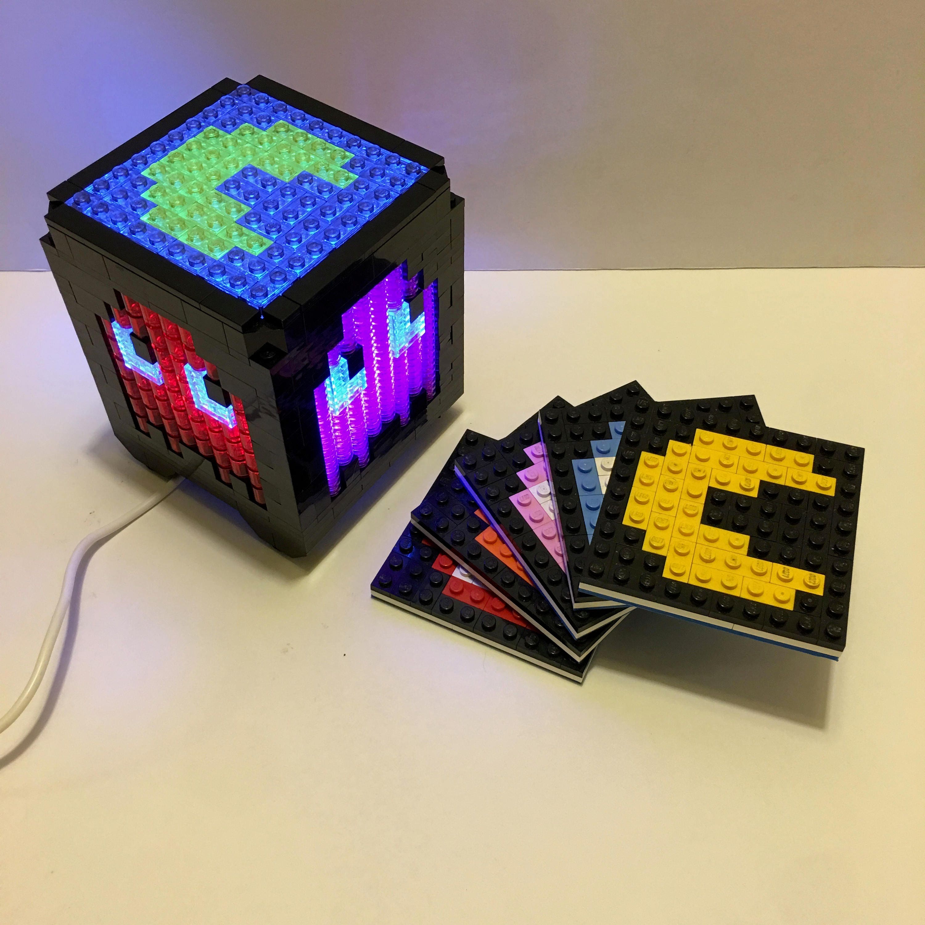 LEGO Pacman Light W/ Built in Coasters - Etsy