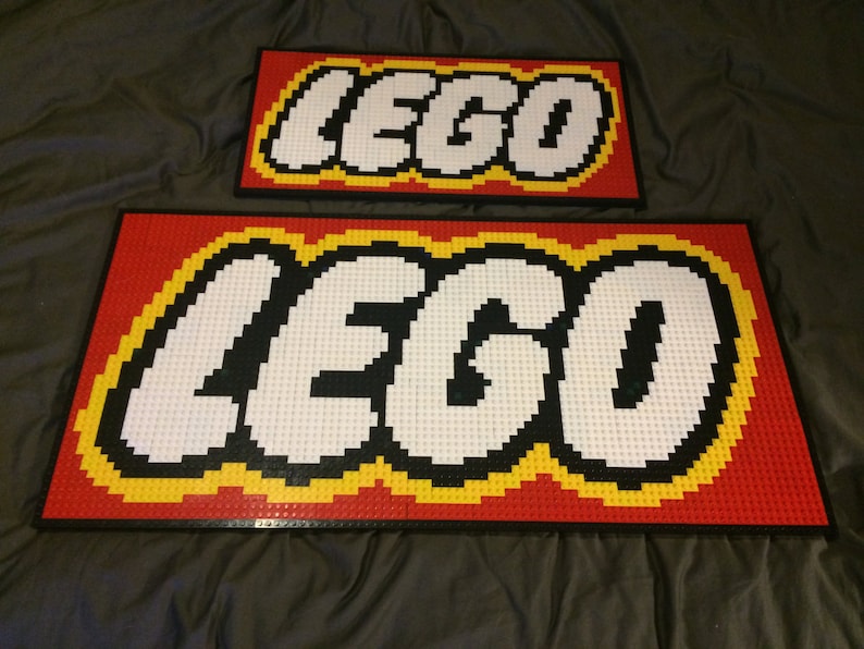 LEGO Mosaics of LEGO Logo - Etsy
