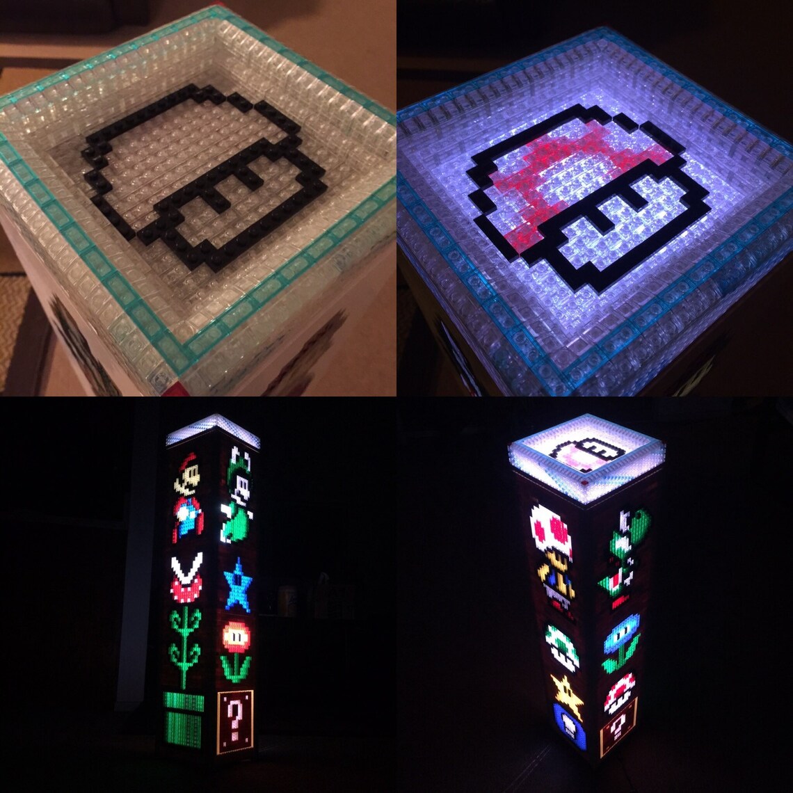 Super Mario Bros LEGO Tower Light - Etsy