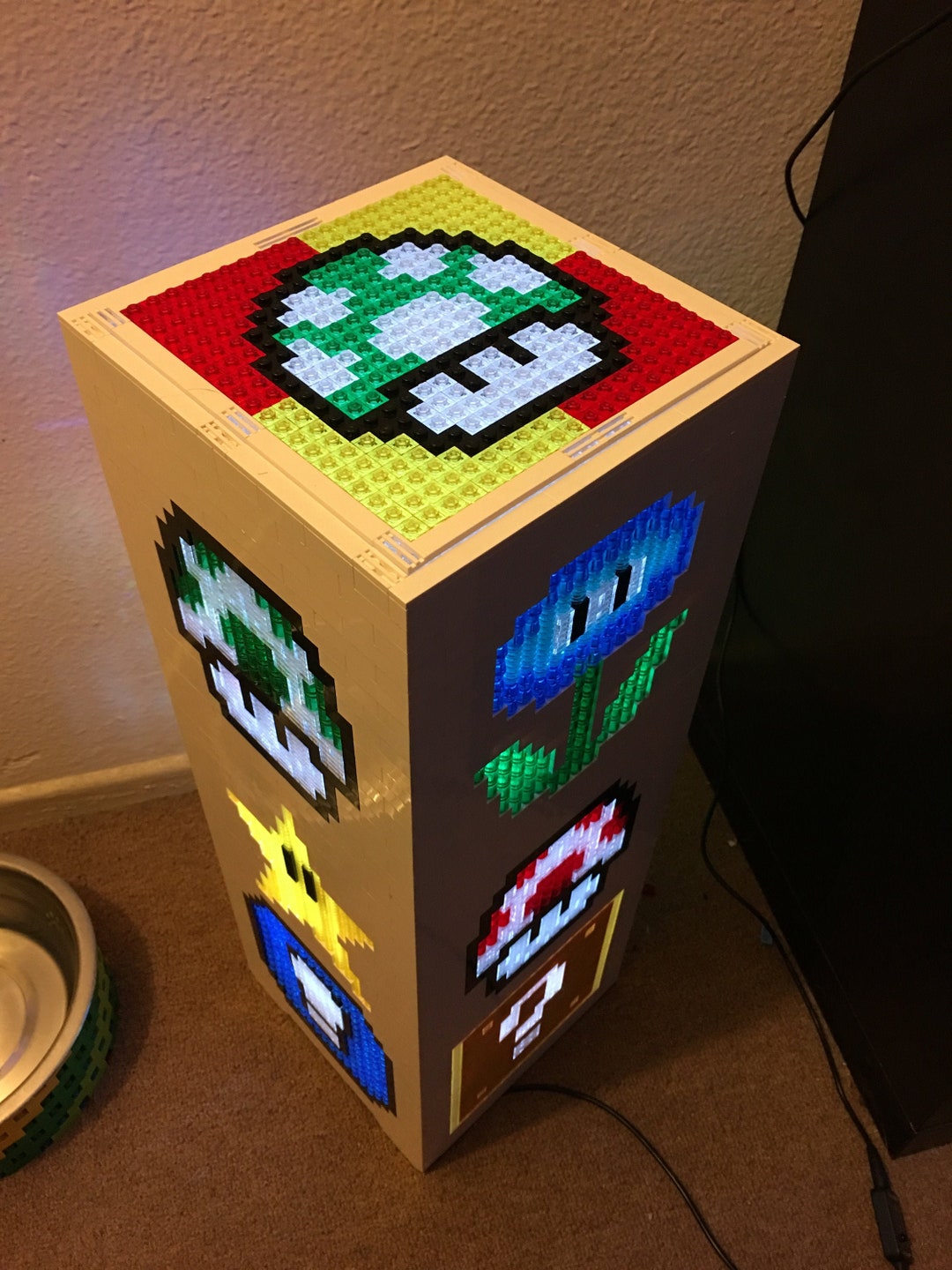 Super Mario Bros Power up LEGO Tower Light - Etsy