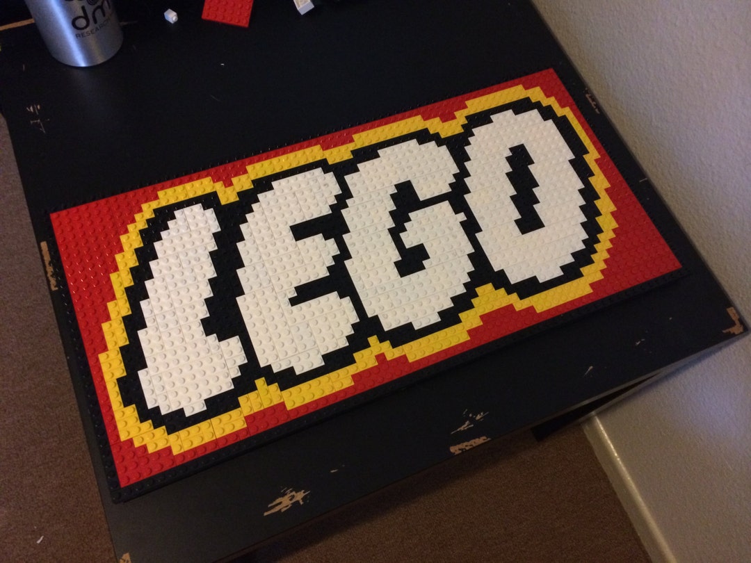 LEGO Mosaics of LEGO Logo - Etsy