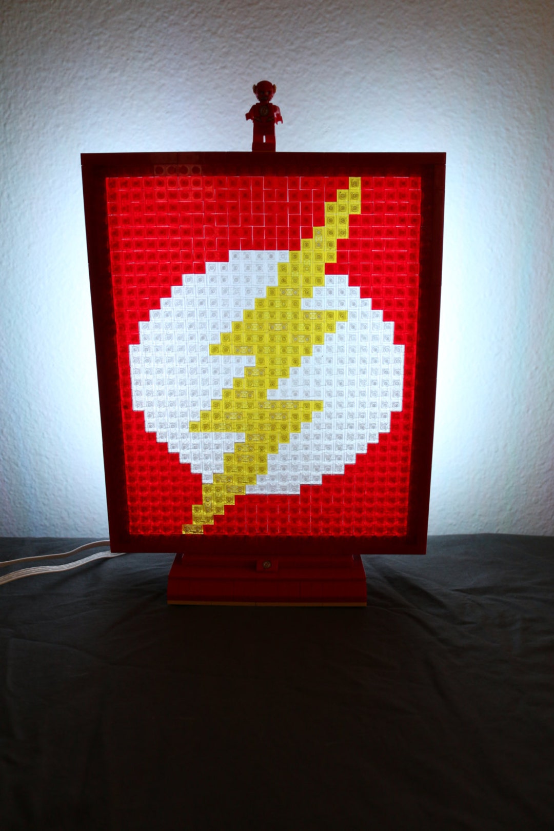 The Flash Glowing LEGO Mosaic Light - Etsy