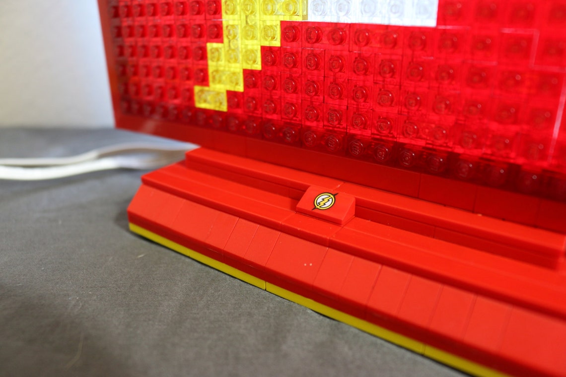 The Flash Glowing LEGO Mosaic Light - Etsy
