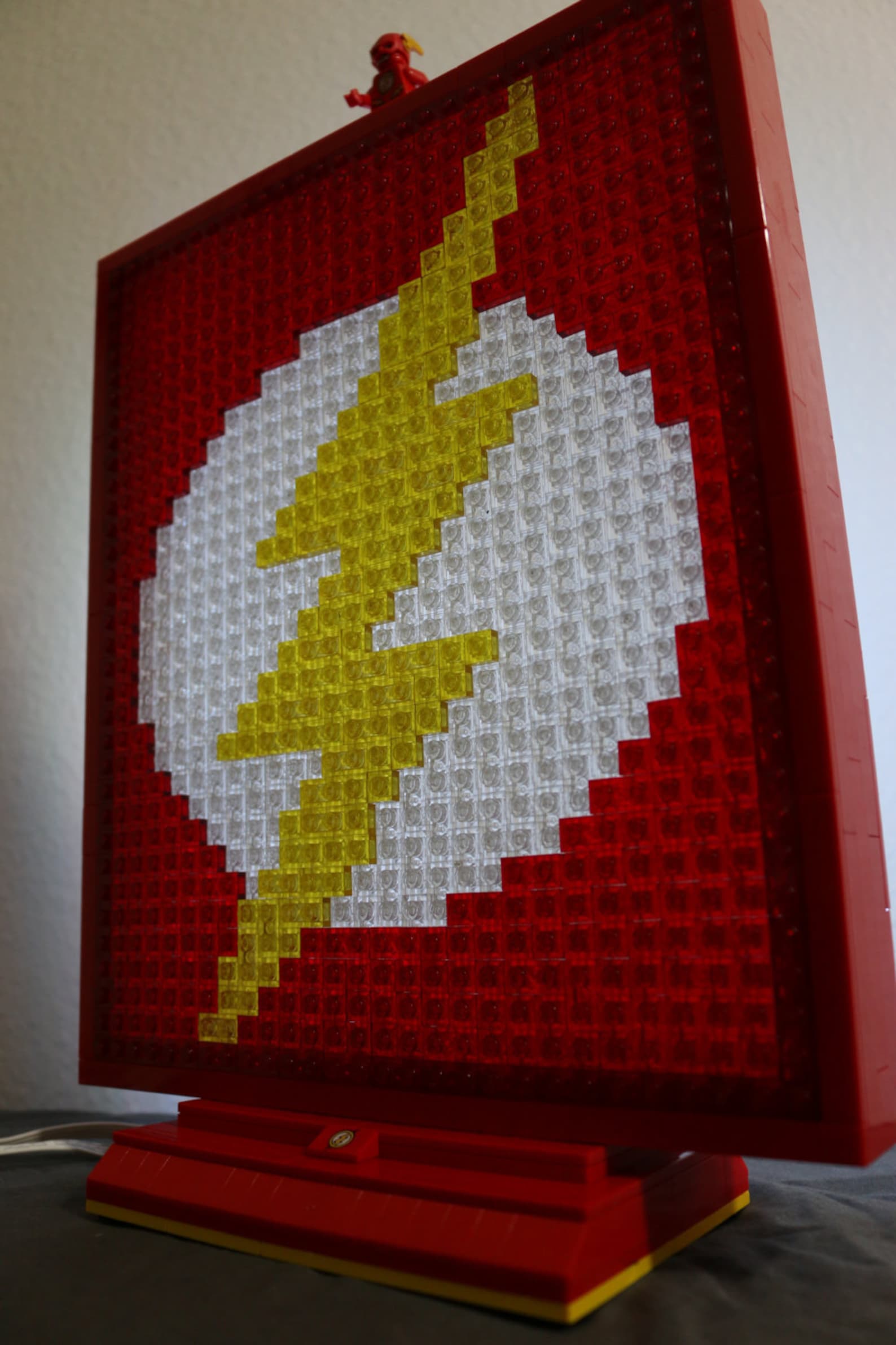 The Flash Glowing LEGO Mosaic Light - Etsy