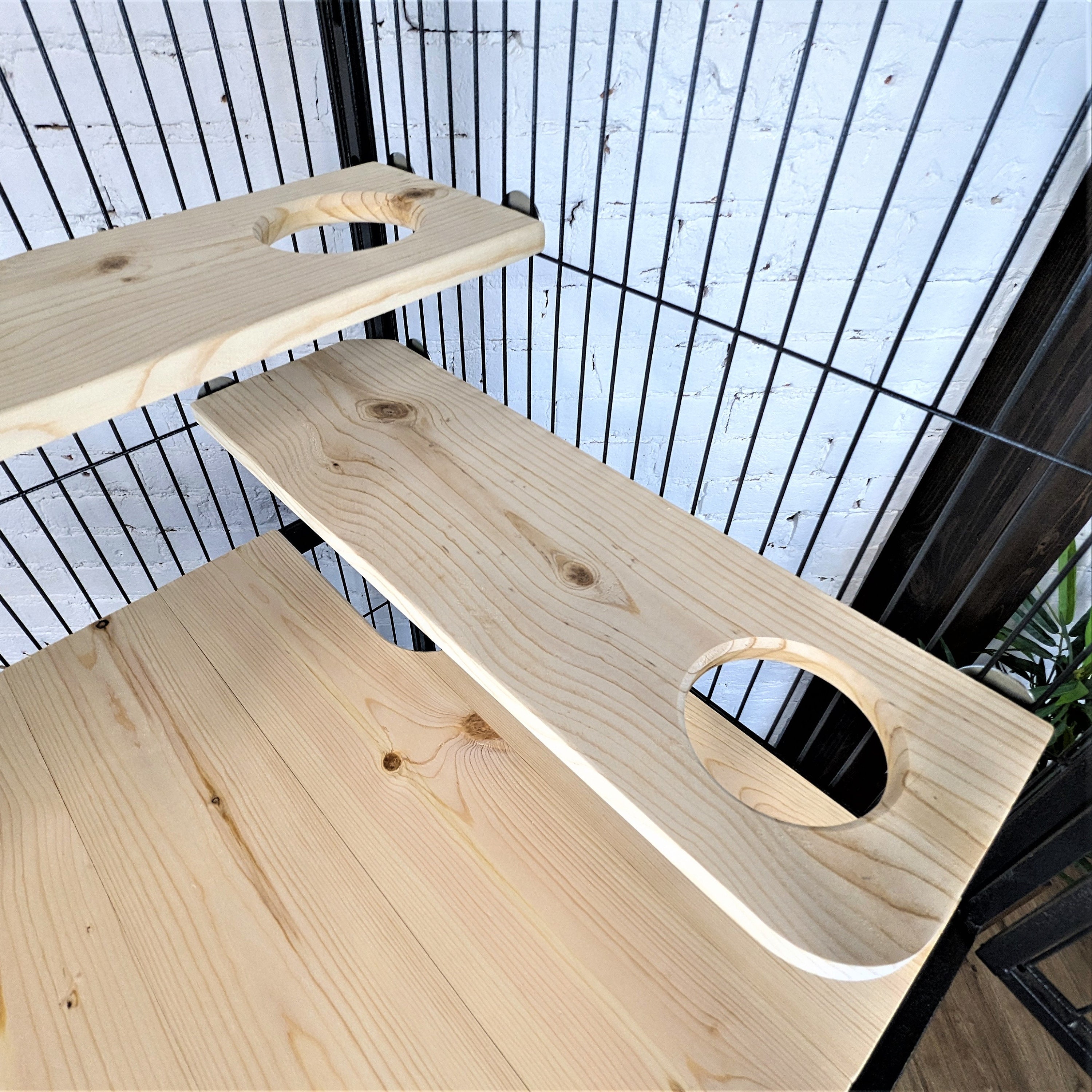 Critter/ferret Nation Cage Lounging Ledges: Kiln Dried Pine, Leaping ...