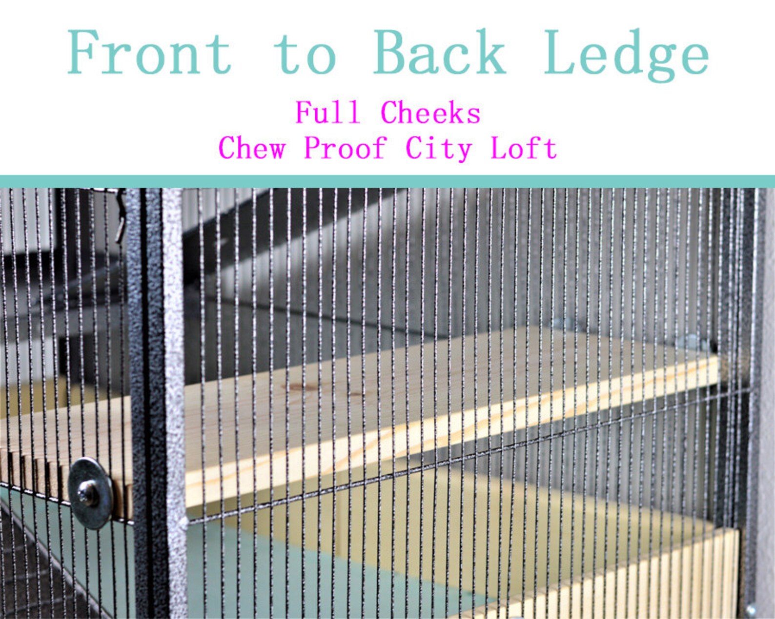Full Length Cage Ledges for Full Cheeks Chew Proof City Loft - Etsy