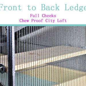 Full Length Cage Ledges for Full Cheeks Chew Proof City Loft - Etsy