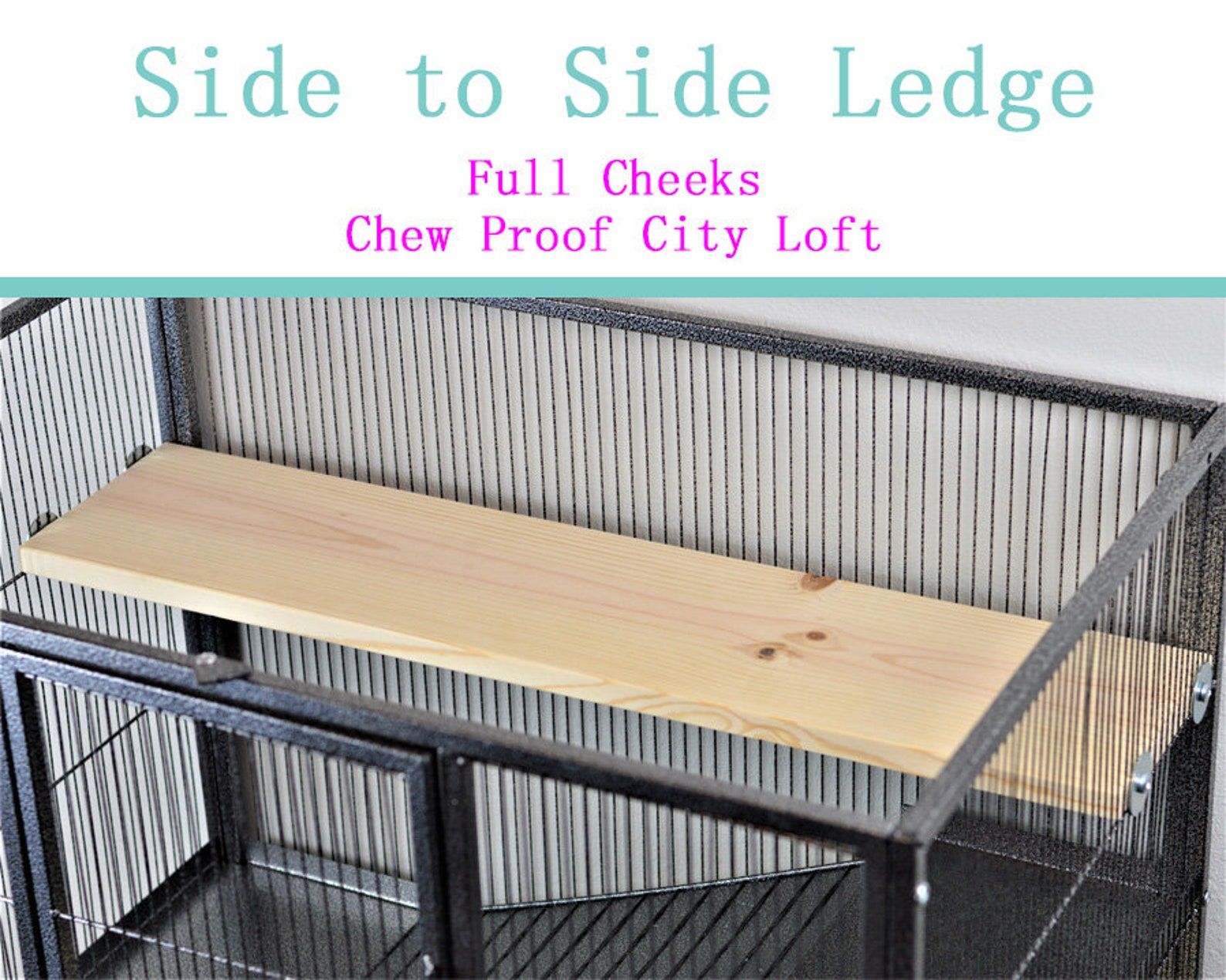 Full Length Cage Ledges for Full Cheeks Chew Proof City Loft - Etsy