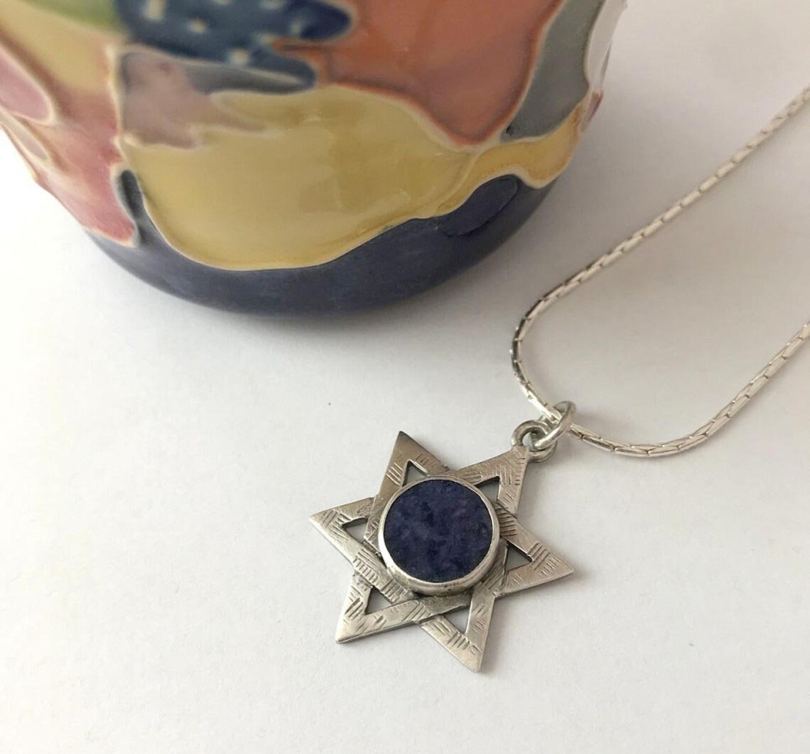 Big David Star Pendant , Star of David Necklace , Handmade Star ...