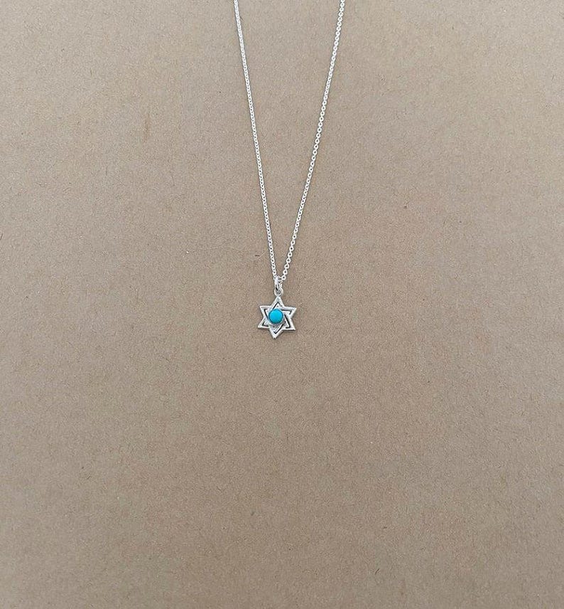Tiny Star of David Necklace in Sterling Silver, Small Magen David ...