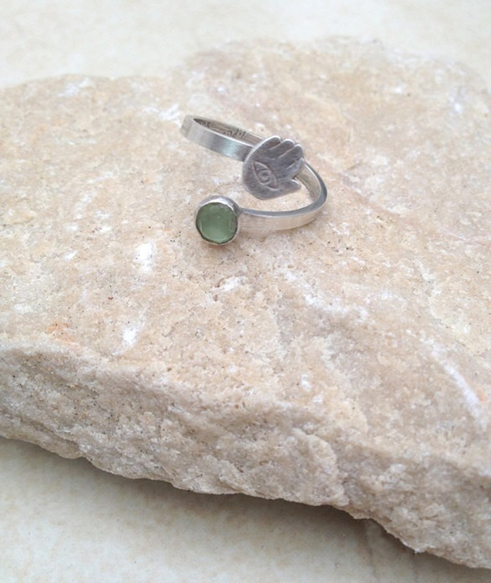 Hamsa Ring Adjustable Hamsa Ring Sterlin Silver Hand - Etsy