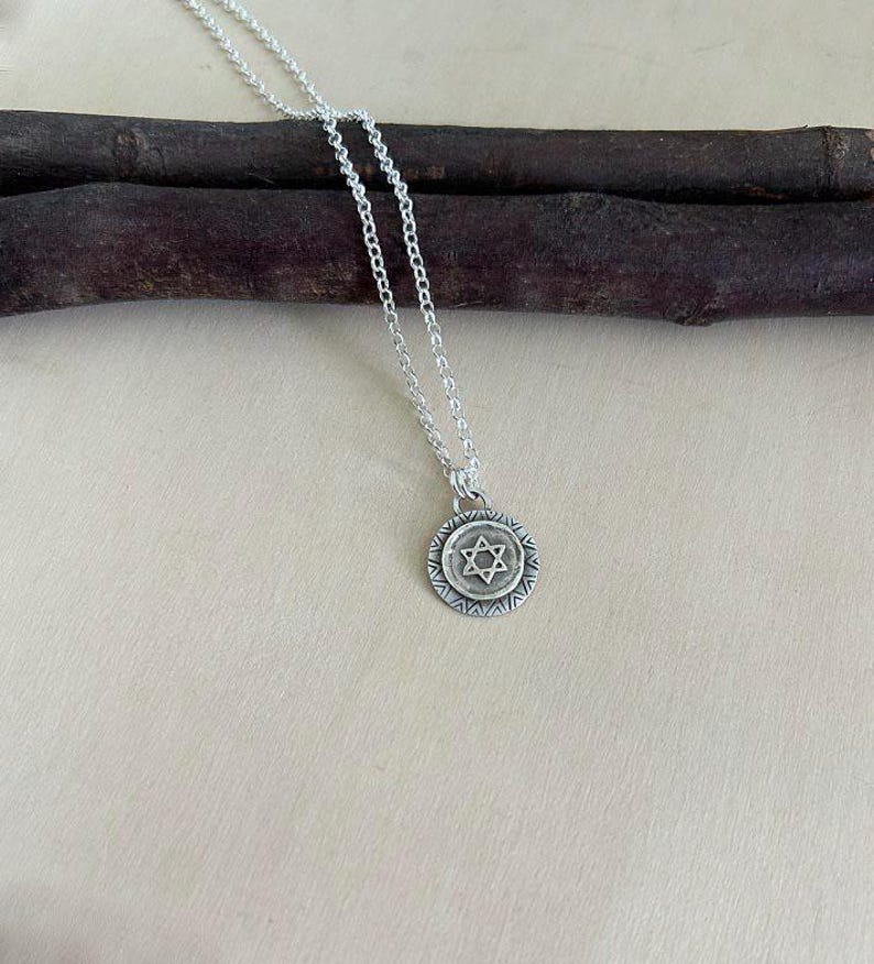 Star of David in a Vintage Style, Sterling Silver Magen David Necklace - Etsy