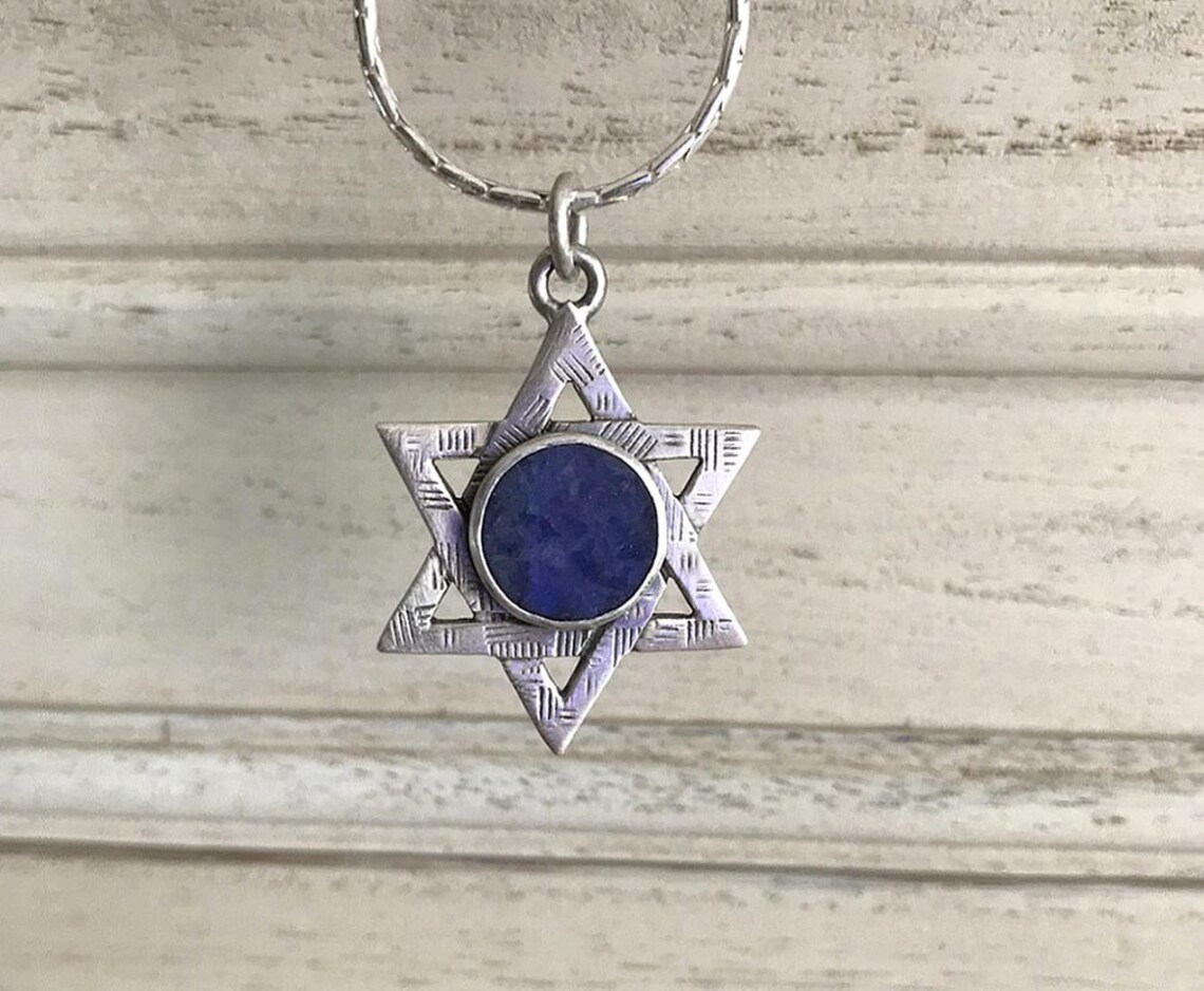 Big David Star Pendant , Star of David Necklace , Handmade Star ...