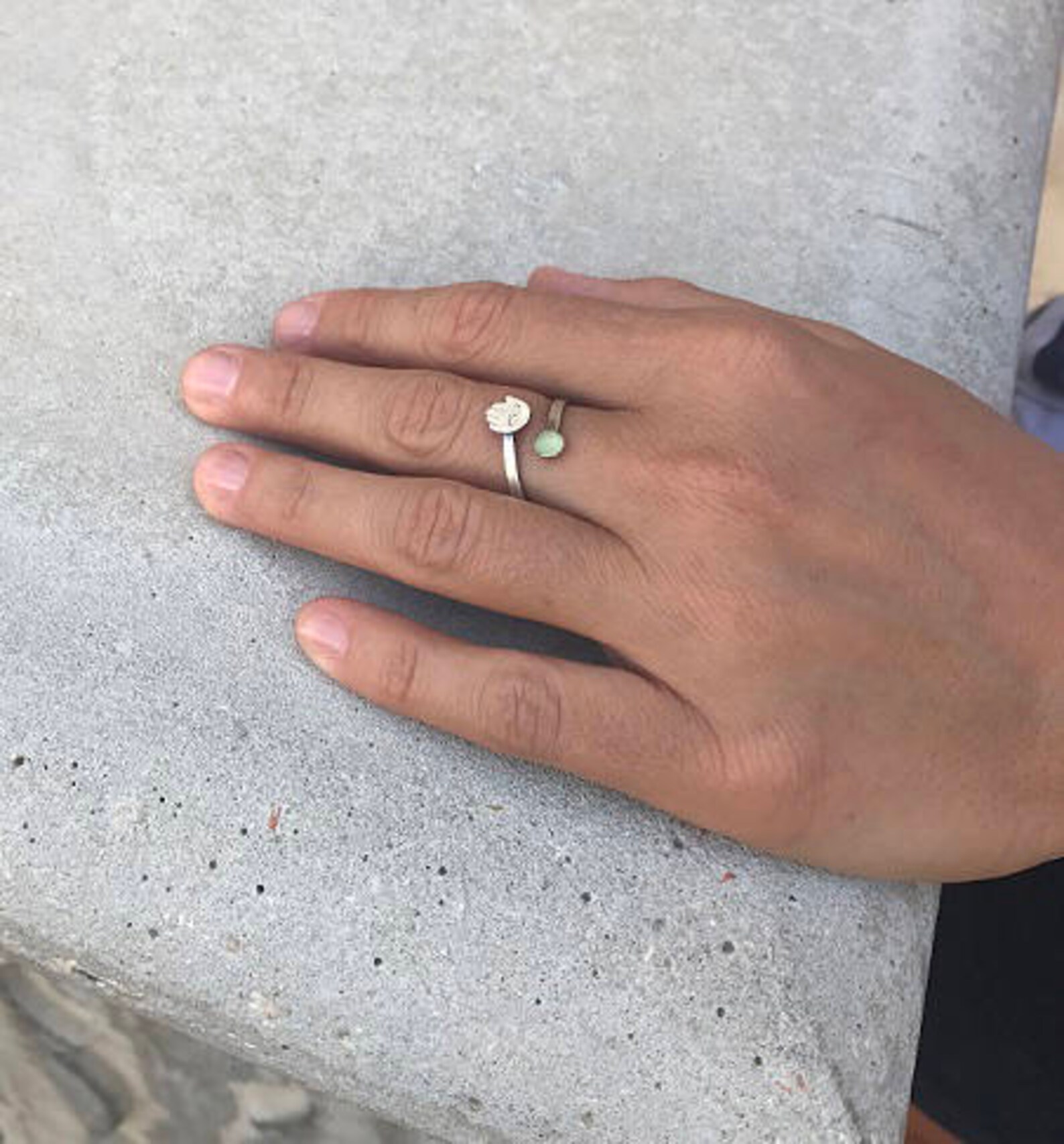 Hamsa Ring Adjustable Hamsa Ring Sterlin Silver Hand - Etsy