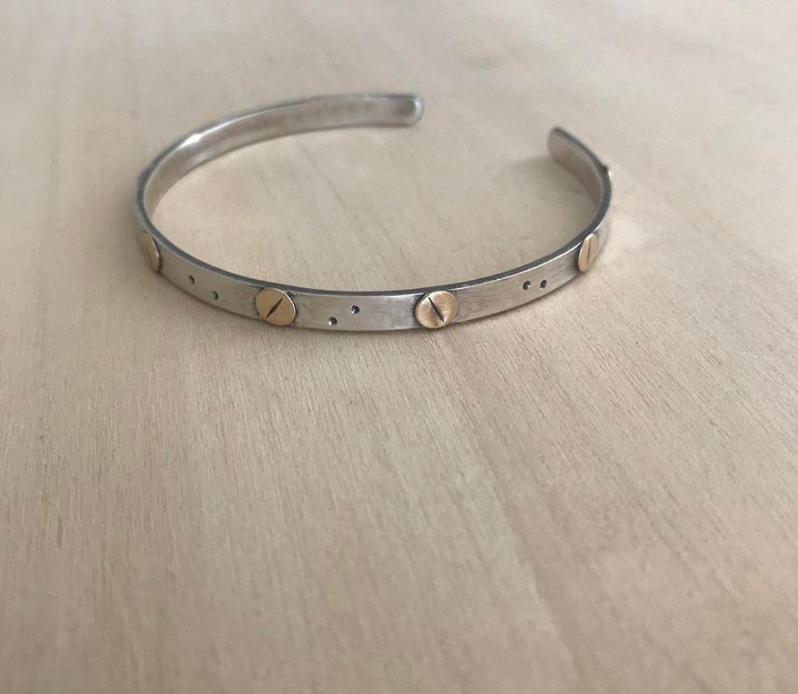 Men's Silver Cuff Handmade Men's Jewelry Mixed | Etsy