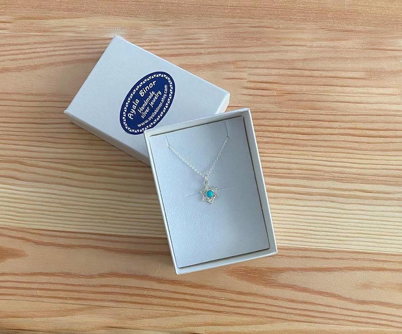 Tiny Star of David Necklace in Sterling Silver, Small Magen David ...