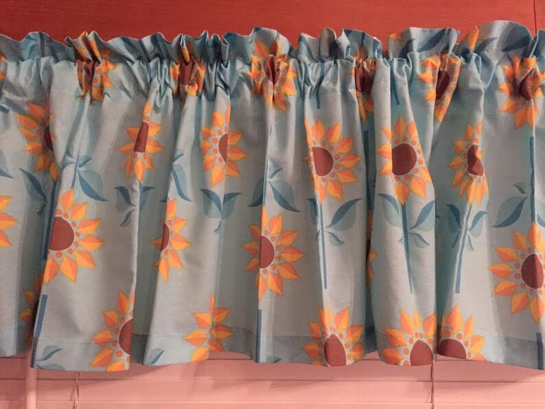 Sunflowers Valance 60 Wide - Etsy