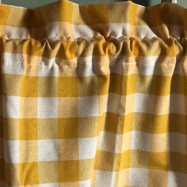 Buffalo Check Valance - Etsy