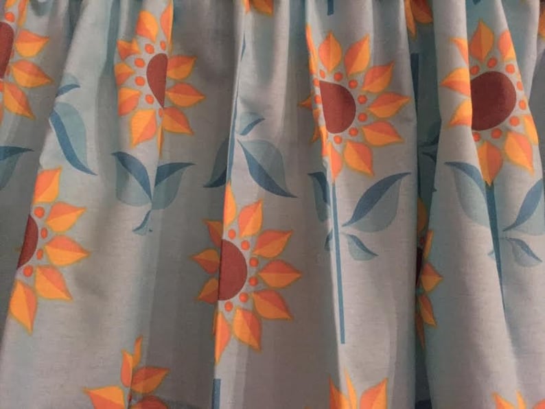 Sunflowers Valance 60 Wide - Etsy