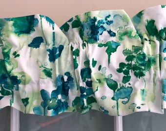 Blue Floral Valance - Etsy