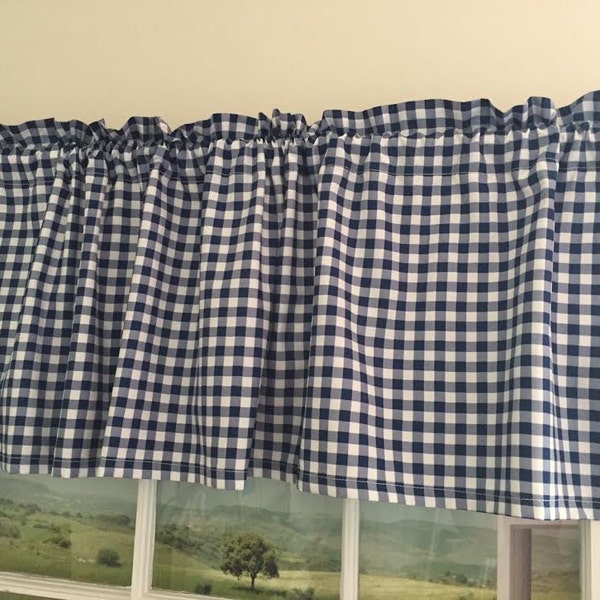Blue Valances - Etsy