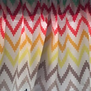 Multi-color Chevron Window Valance Matches Bedding 60 Wide - Etsy