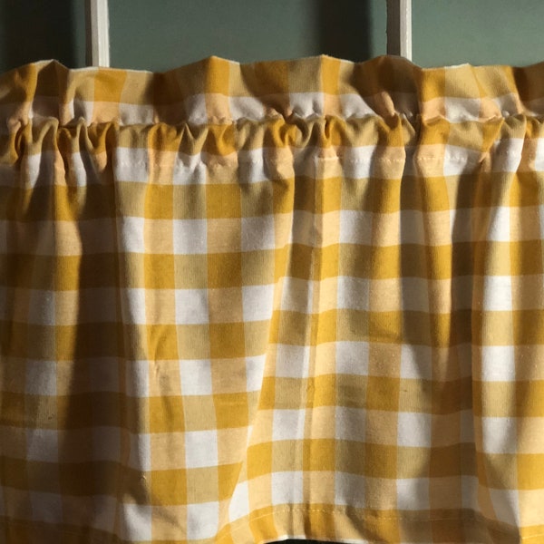 Yellow Valance - Etsy