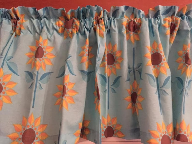 Sunflowers Valance 60 Wide - Etsy