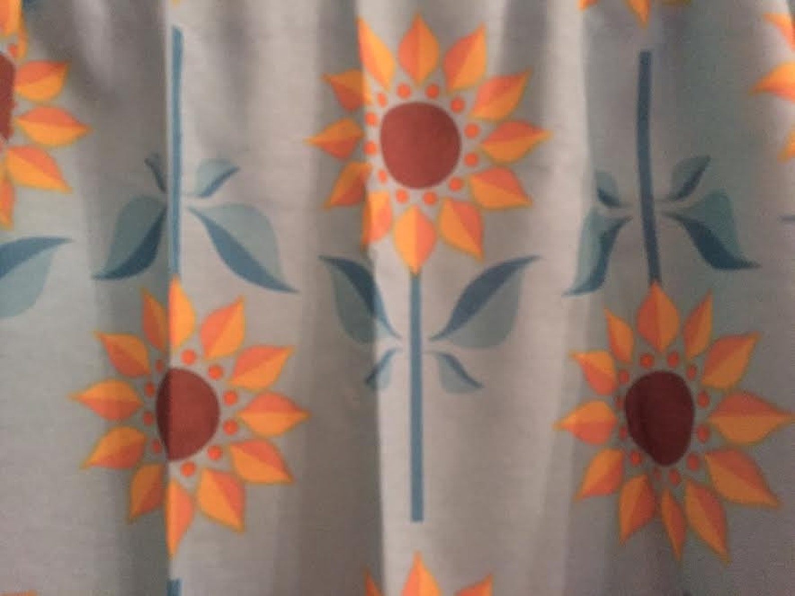 Sunflowers Valance 60 Wide | Etsy