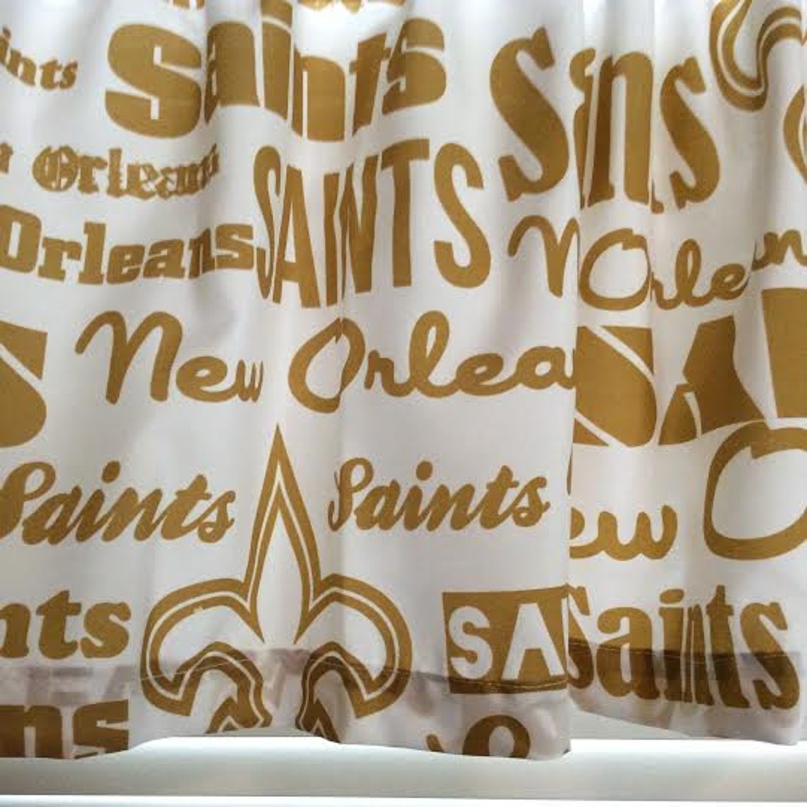 Saints Curtain Valance Man Cave or Boys Room Decor - Etsy