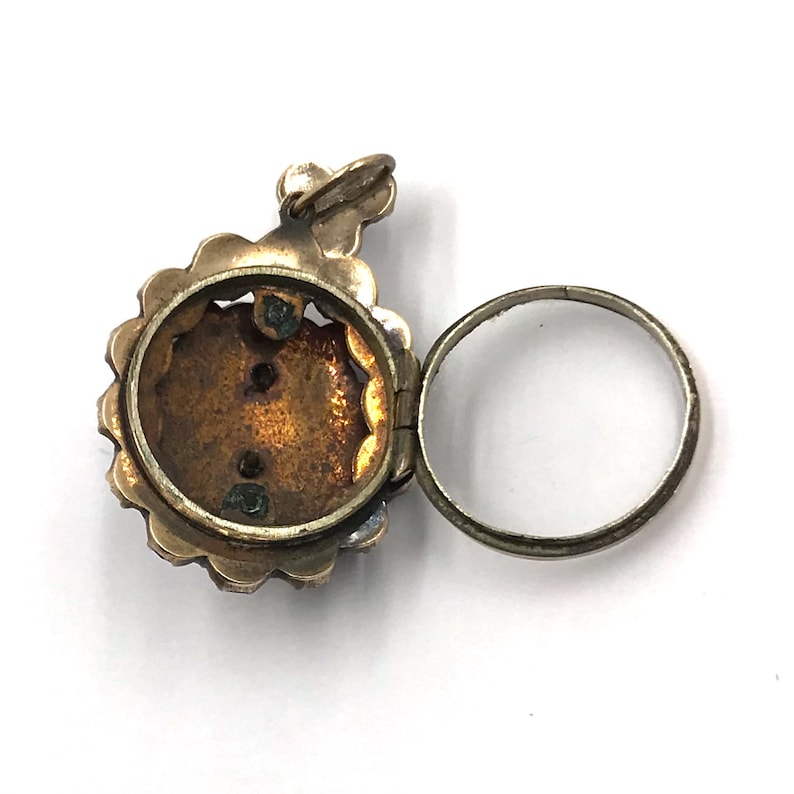 Antique Victorian Bohemian Garnet Locket Pendant - Etsy