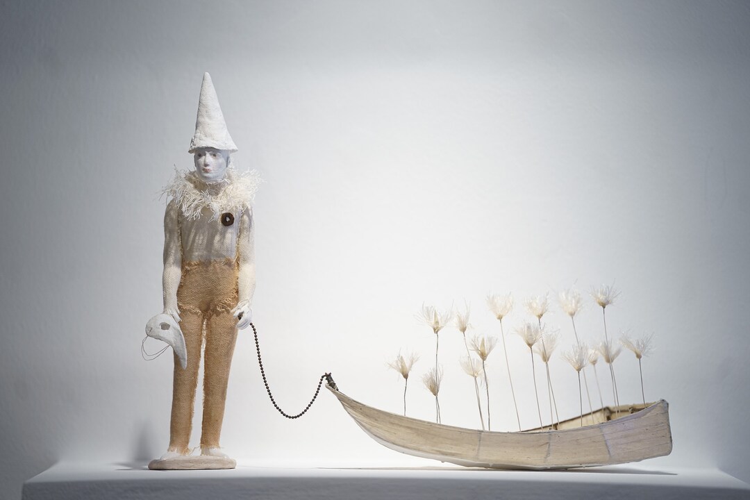 SOLD the Boat Bearer Contemporary Mixed Media Sculpture - Etsy