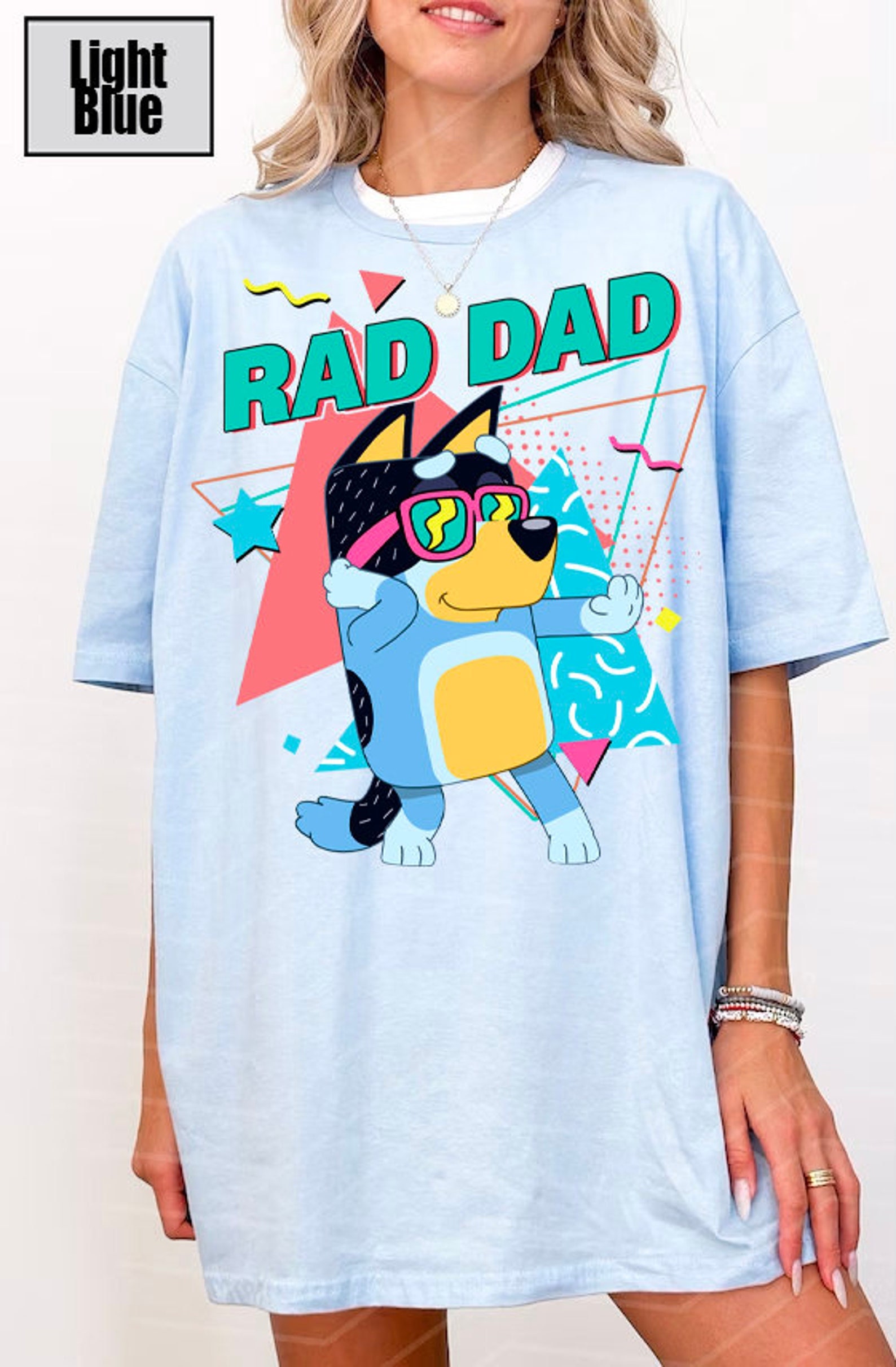 Bluey Bandit Rad Dad Shirt/ Bluey Dad Shirt/ Bluey Bingo Family Shirt ...