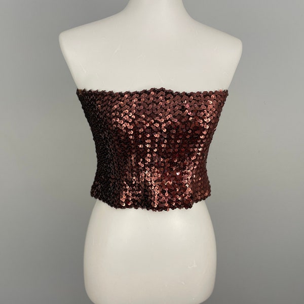 Sequin Tube Top - Etsy