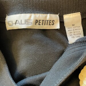 2000s Black Sequin Top Argyle Diamond Pattern Chaus Geometric Harlequin ...