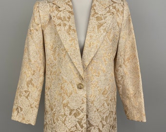 Gold Brocade Blazer - Etsy